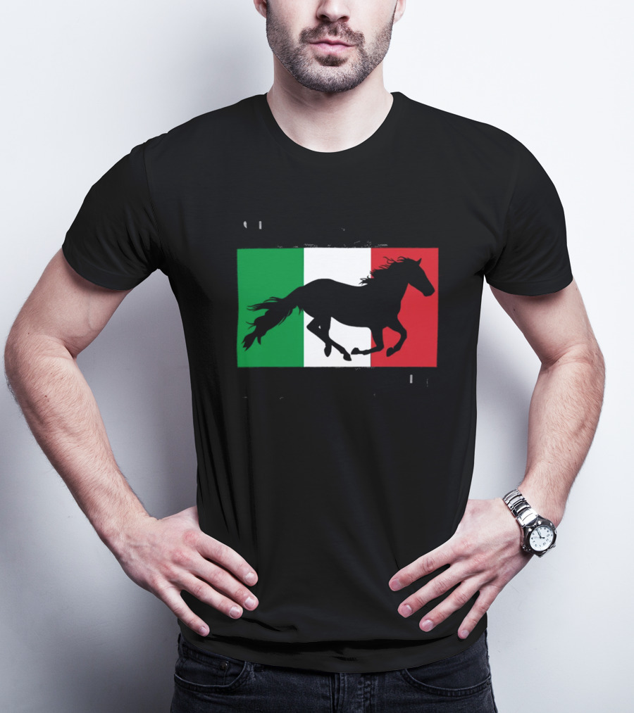 Save A Stallion Ride An Italian Italy Flag Stallion T-Shirt