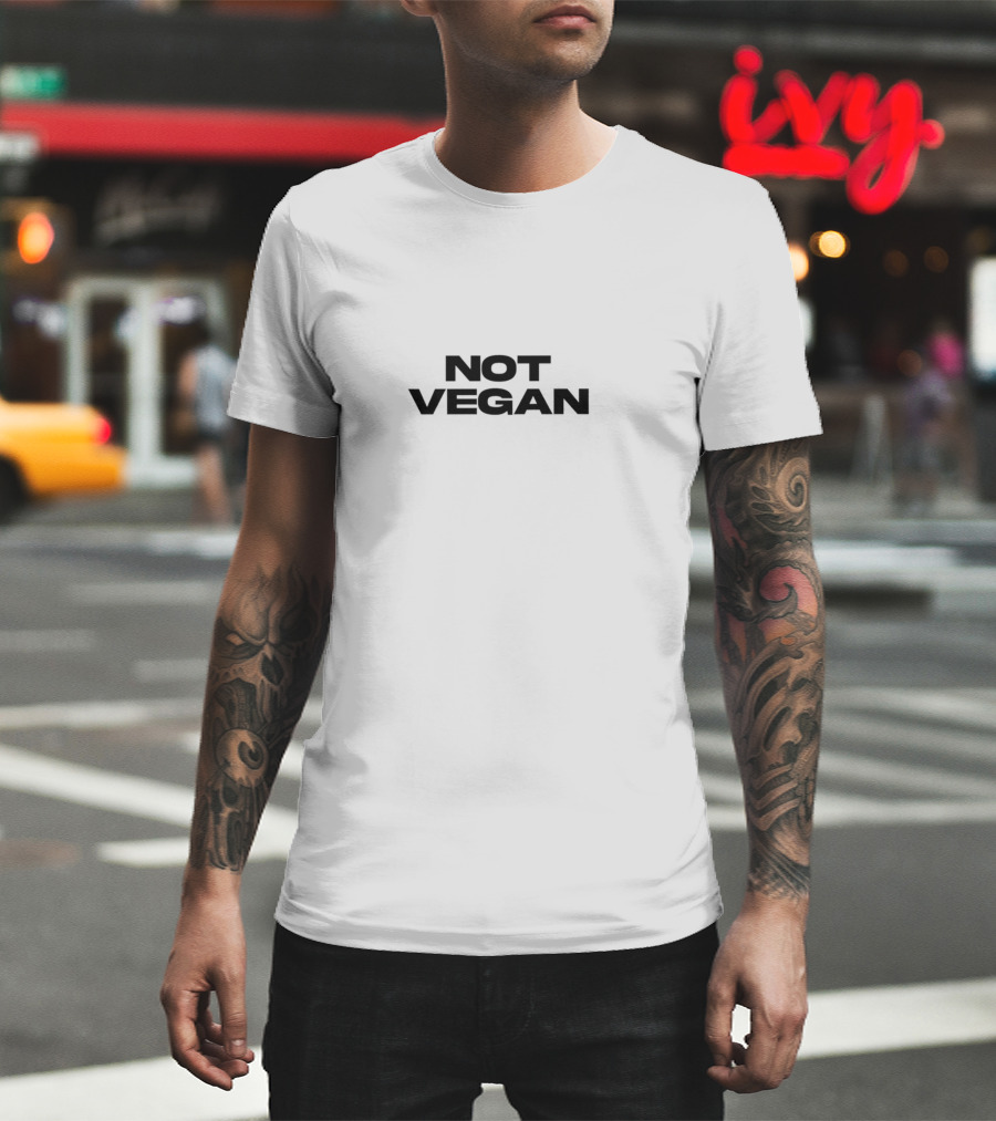 NOT VEGAN Black T-Shirt