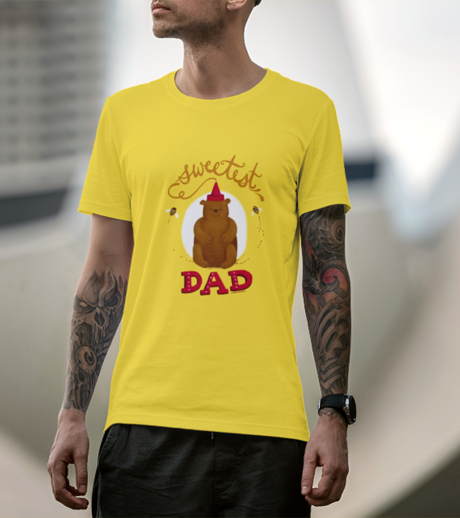Sweetest Dad Bear Fathers Day T-Shirt