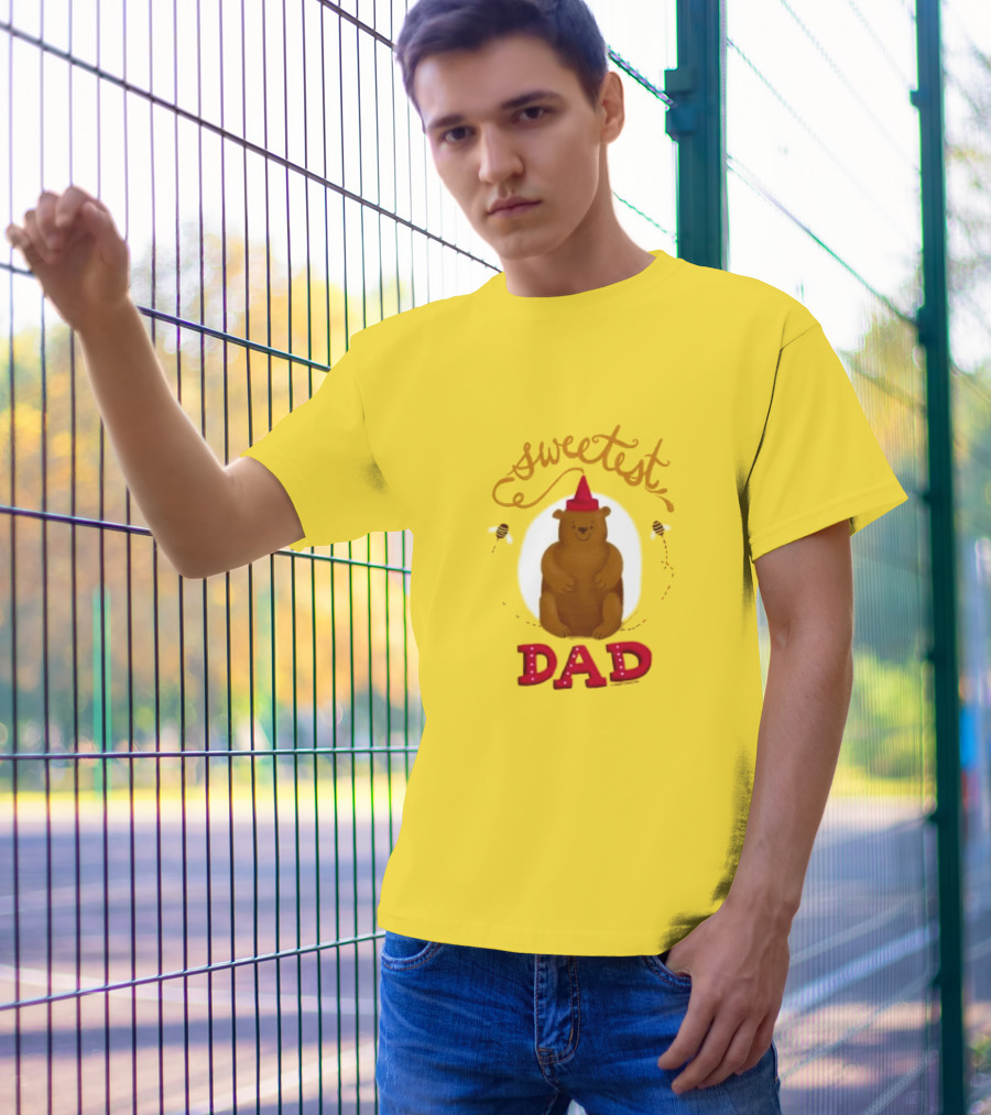 Sweetest Dad Bear Fathers Day T-Shirt