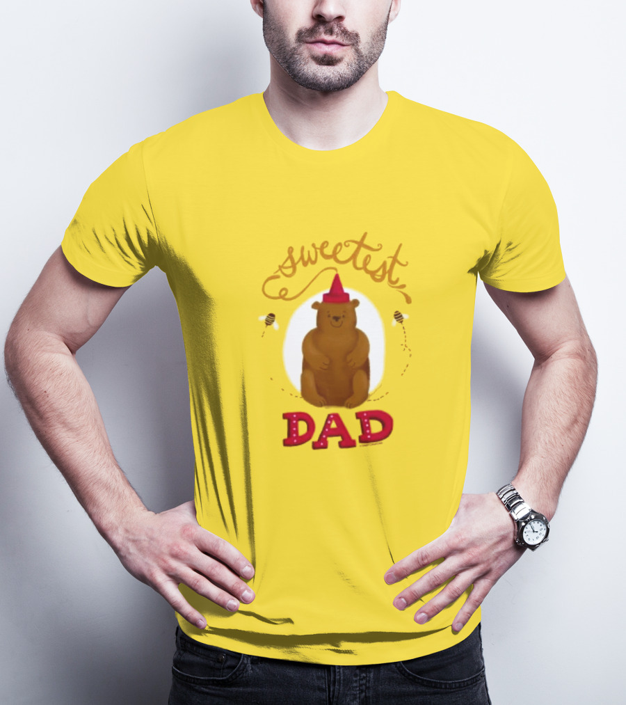 Sweetest Dad Bear Fathers Day T-Shirt