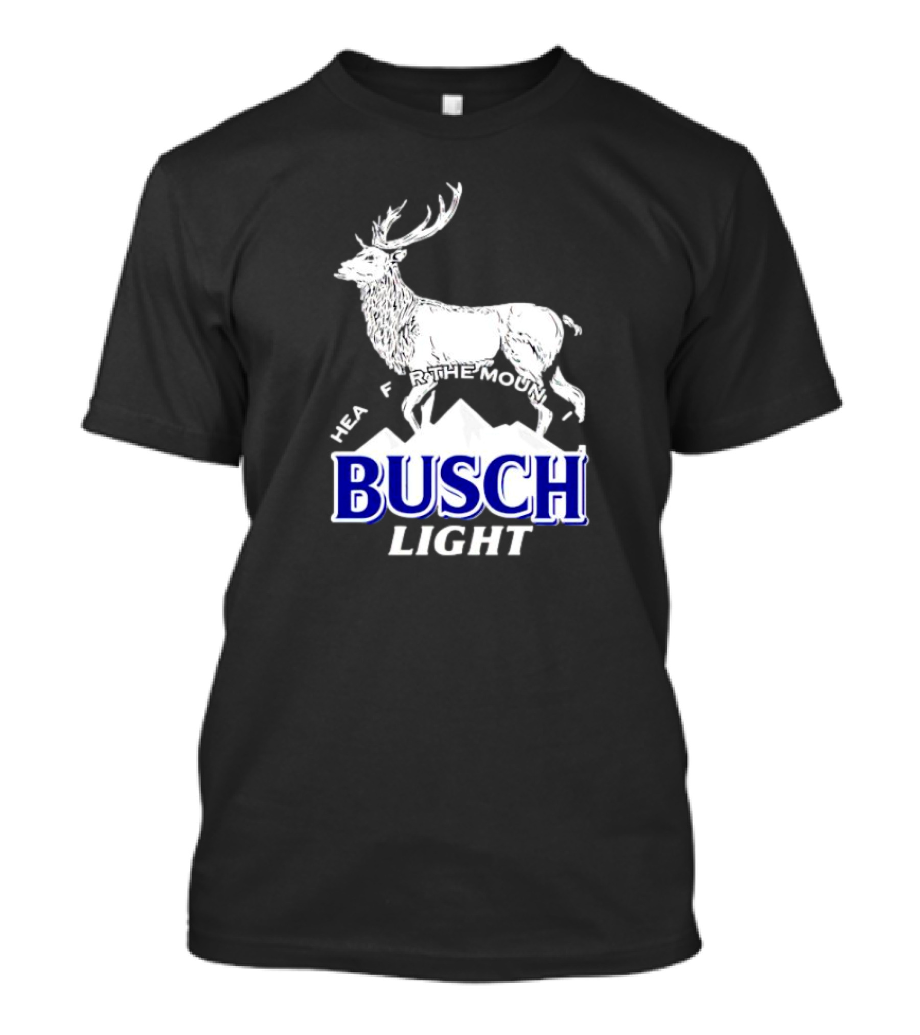 Busch Light Head For The Mountains Deer And Peaks T-Shirt