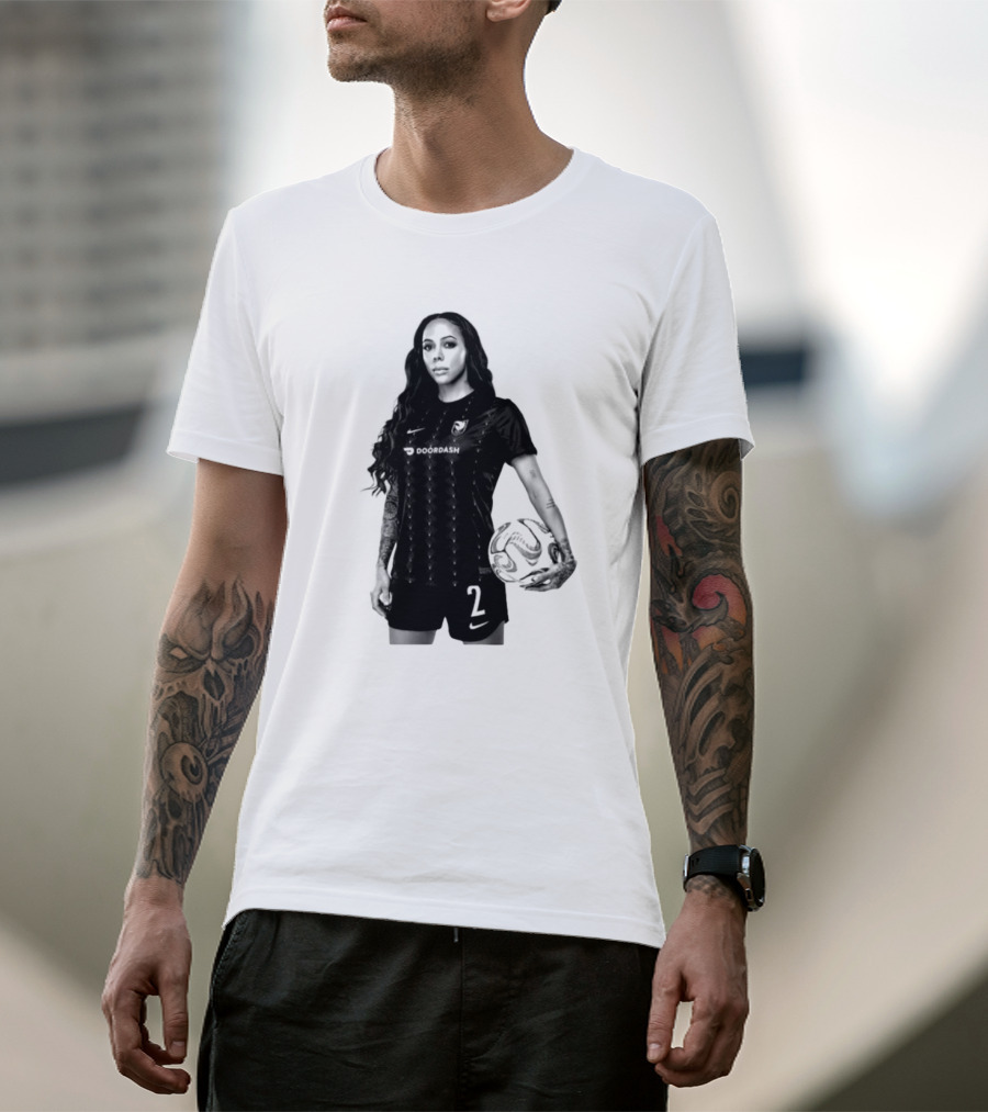 League Sydney Leroux 2 DoorDash Soccer T-Shirt
