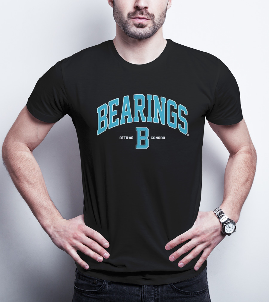Bearings Ottawa B Canada Blue Athletic T-Shirt
