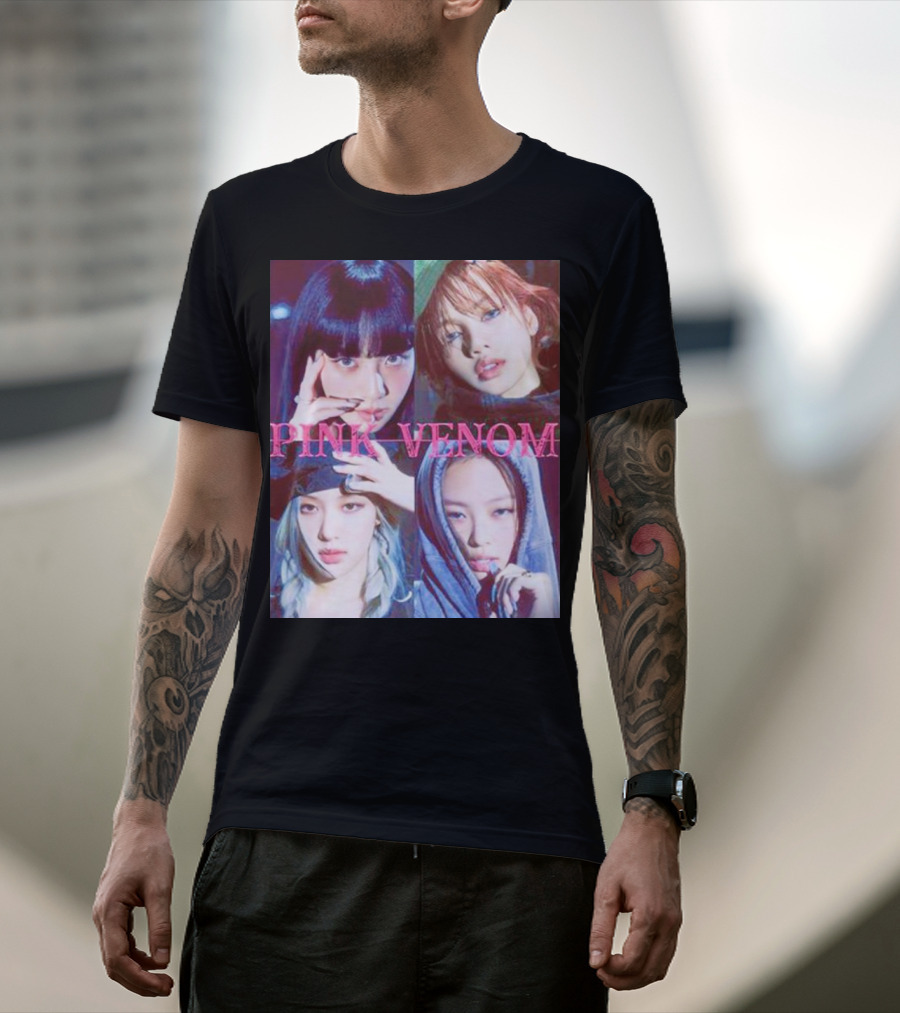 BLACKPINK Born Pink Pink Venom Album Cover T-Shirt