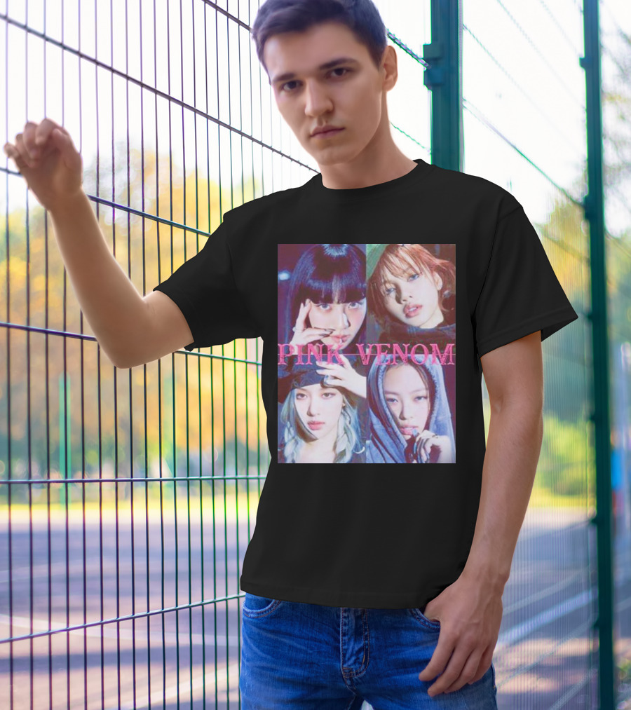 BLACKPINK Born Pink Pink Venom Album Cover T-Shirt