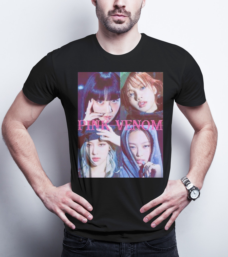 BLACKPINK Born Pink Pink Venom Album Cover T-Shirt