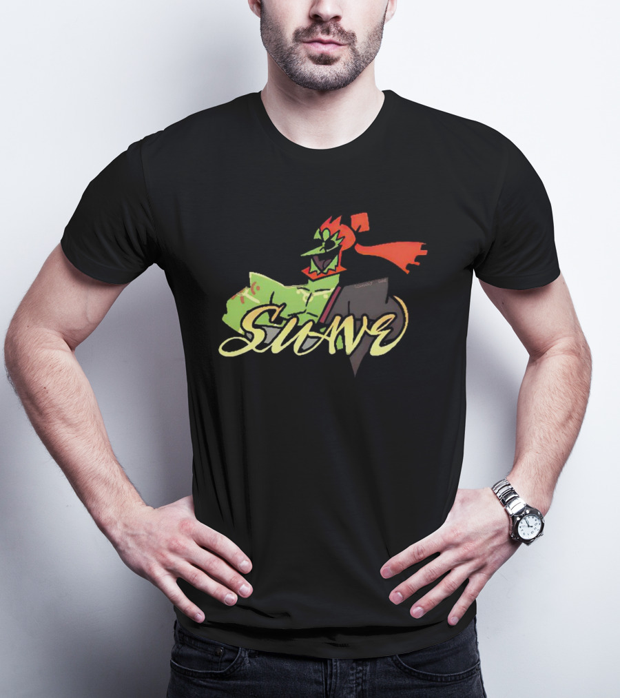 CucuI Ganon Dos Suave Green Red Masked Character T-Shirt
