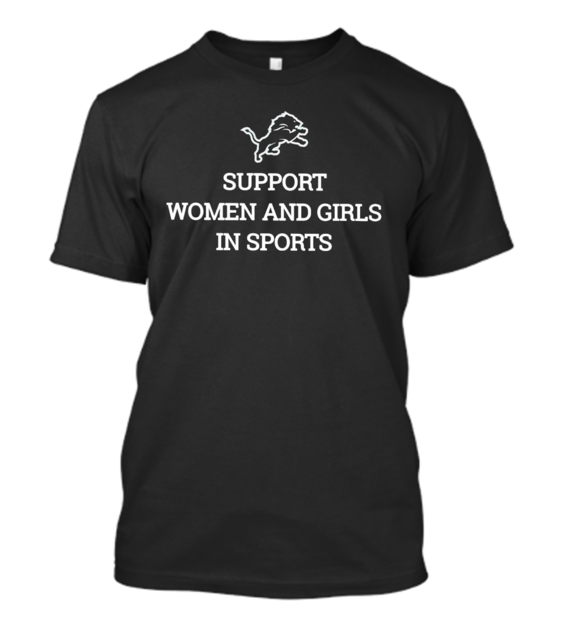 Detroit Lions Support Women And Girls In Sports Lion T-Shirt