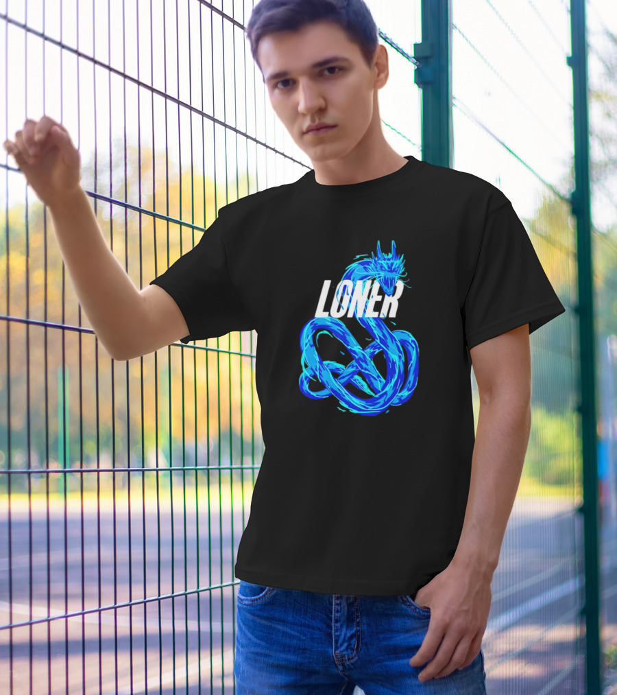 Loner Blue Dragon T-Shirt