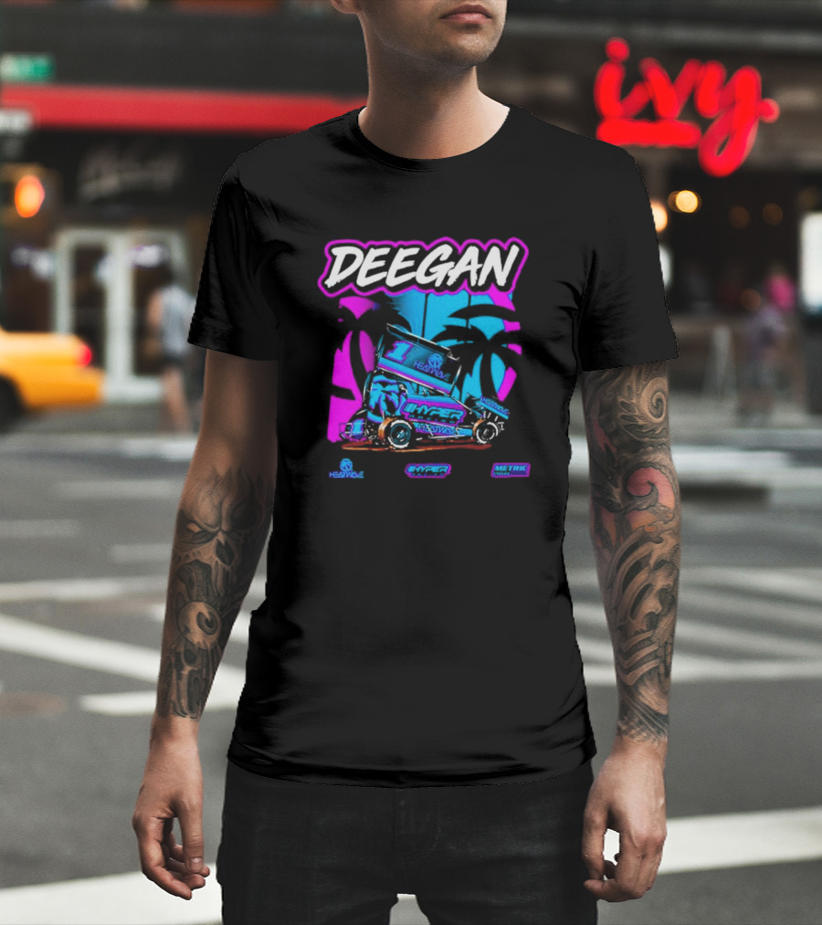 Deegan Hyper Racing Metric Cycles Heatwave Racing Sprint Car T-Shirt