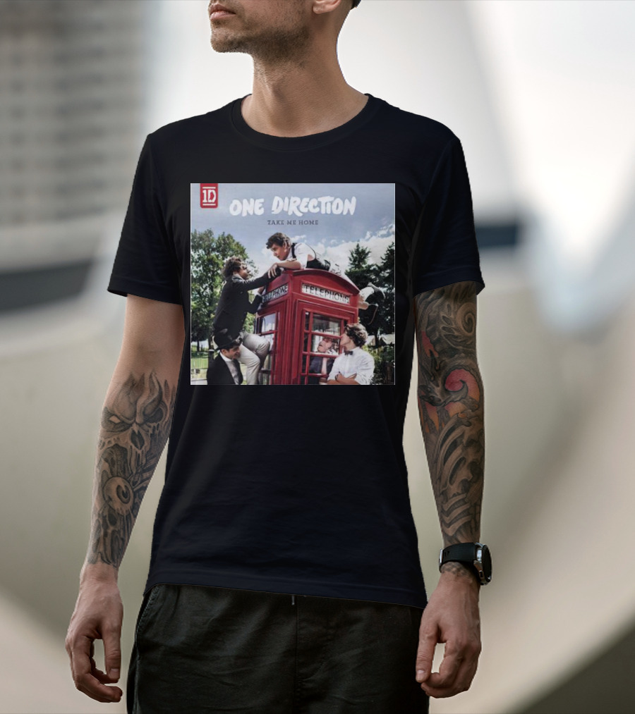 One Direction Take Me Home Red Telephone Booth Scene T-Shirt