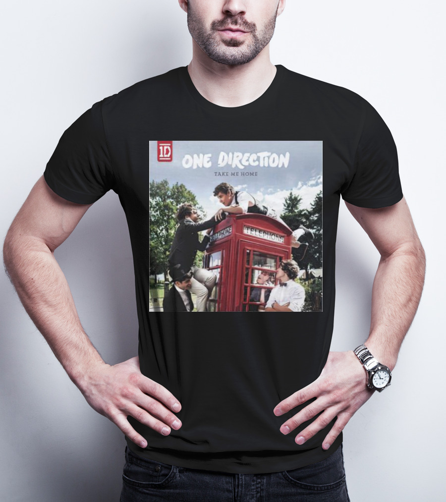 One Direction Take Me Home Red Telephone Booth Scene T-Shirt
