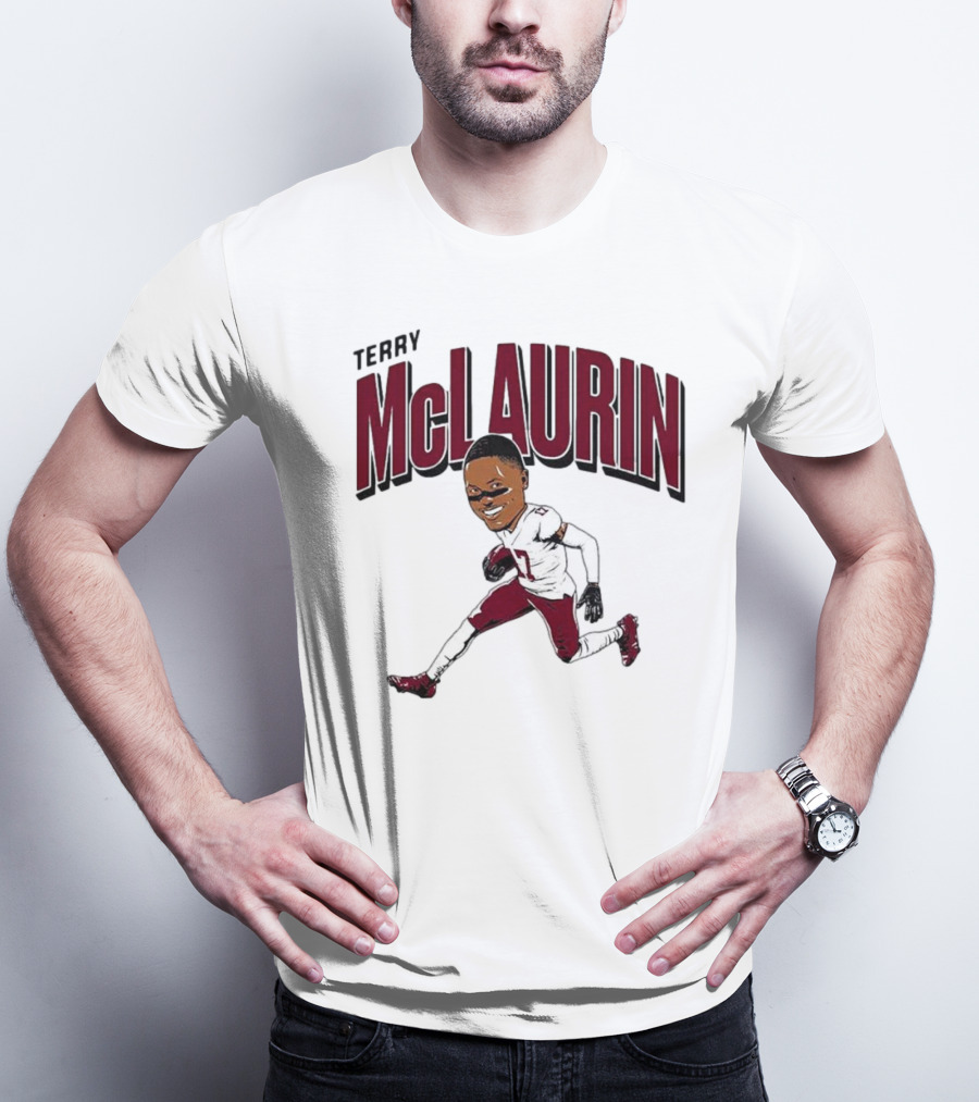 Terry McLaurin 17 Football Player Caricature T-Shirt