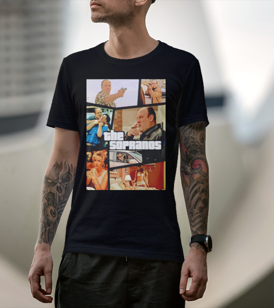 The Sopranos Crime Drama Montage T-Shirt