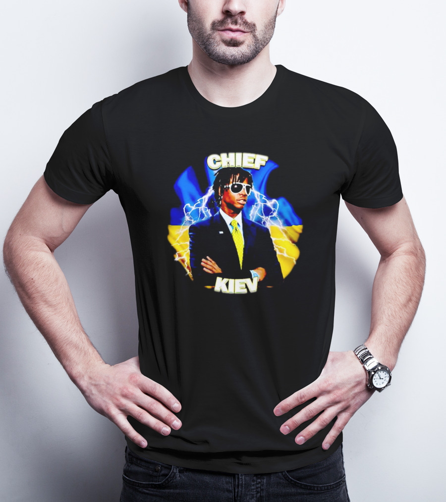 Chief Kiev Lightning Suit And Sunglasses T-Shirt