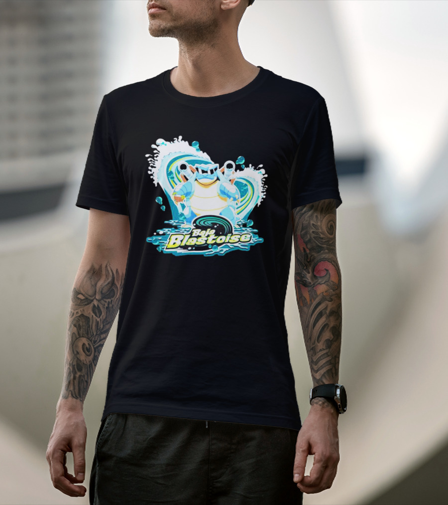 Baja Blastoise Splashing Surf Adventure T-Shirt