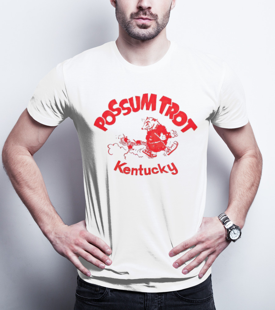 Possum Trot Kentucky Retro Skating Opossum T-Shirt