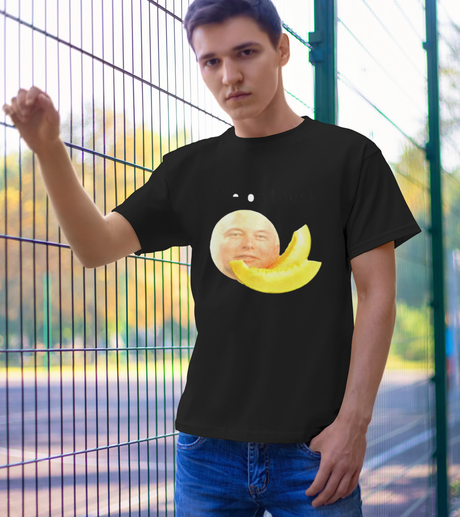 Melon Musk Canary Musk Face With Melon Slice T-Shirt
