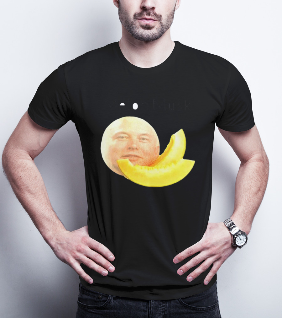 Melon Musk Canary Musk Face With Melon Slice T-Shirt