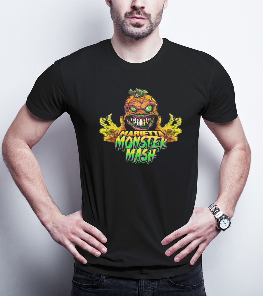 Marietta Monster Mash Pumpkin Seed Halloween T-Shirt