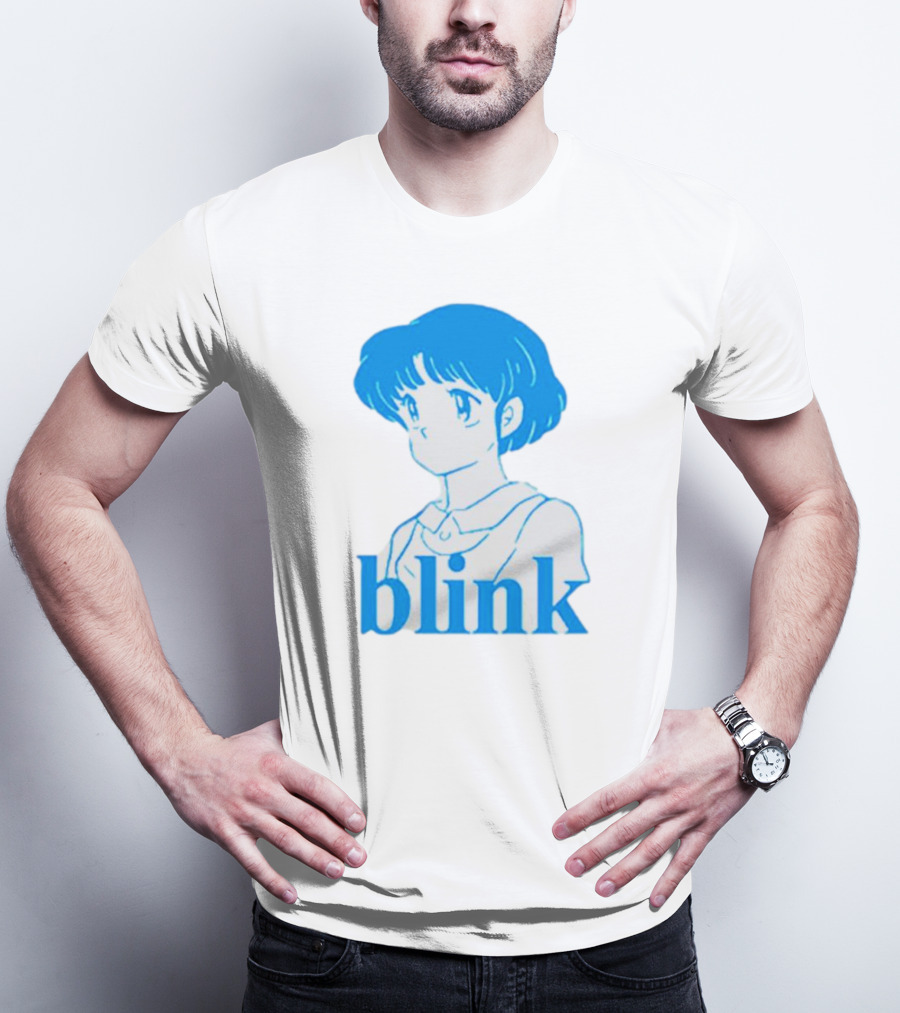 Blink Anime Girl Blue T-Shirt