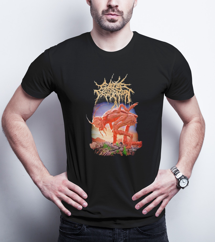 Cattle Decapitation Terrasite Alien Insect Creature Surreal Landscape T-Shirt