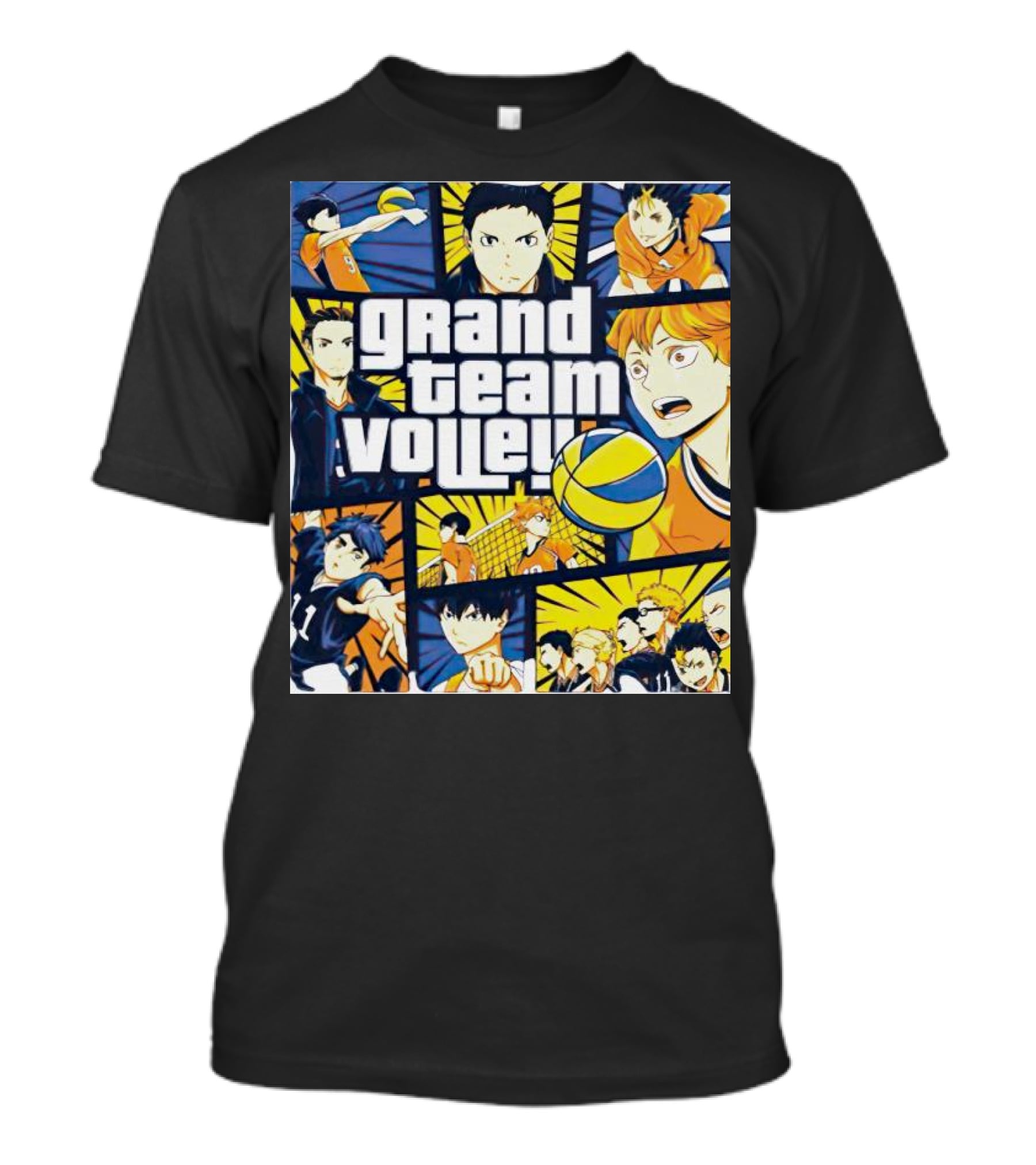 Grand Team Volley Anime Volleyball Characters T-Shirt