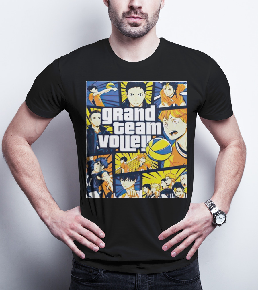 Grand Team Volley Anime Volleyball Characters T-Shirt