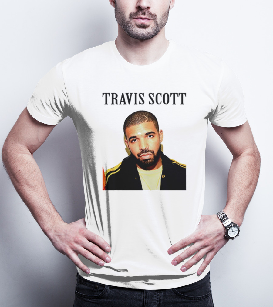 Travis Scott Drake Meme Optical Illusion T-Shirt