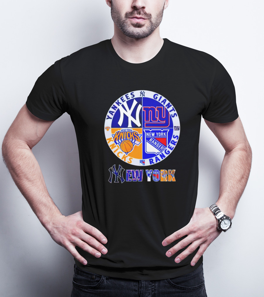 Yankees Giants Knicks Rangers New York T-Shirt