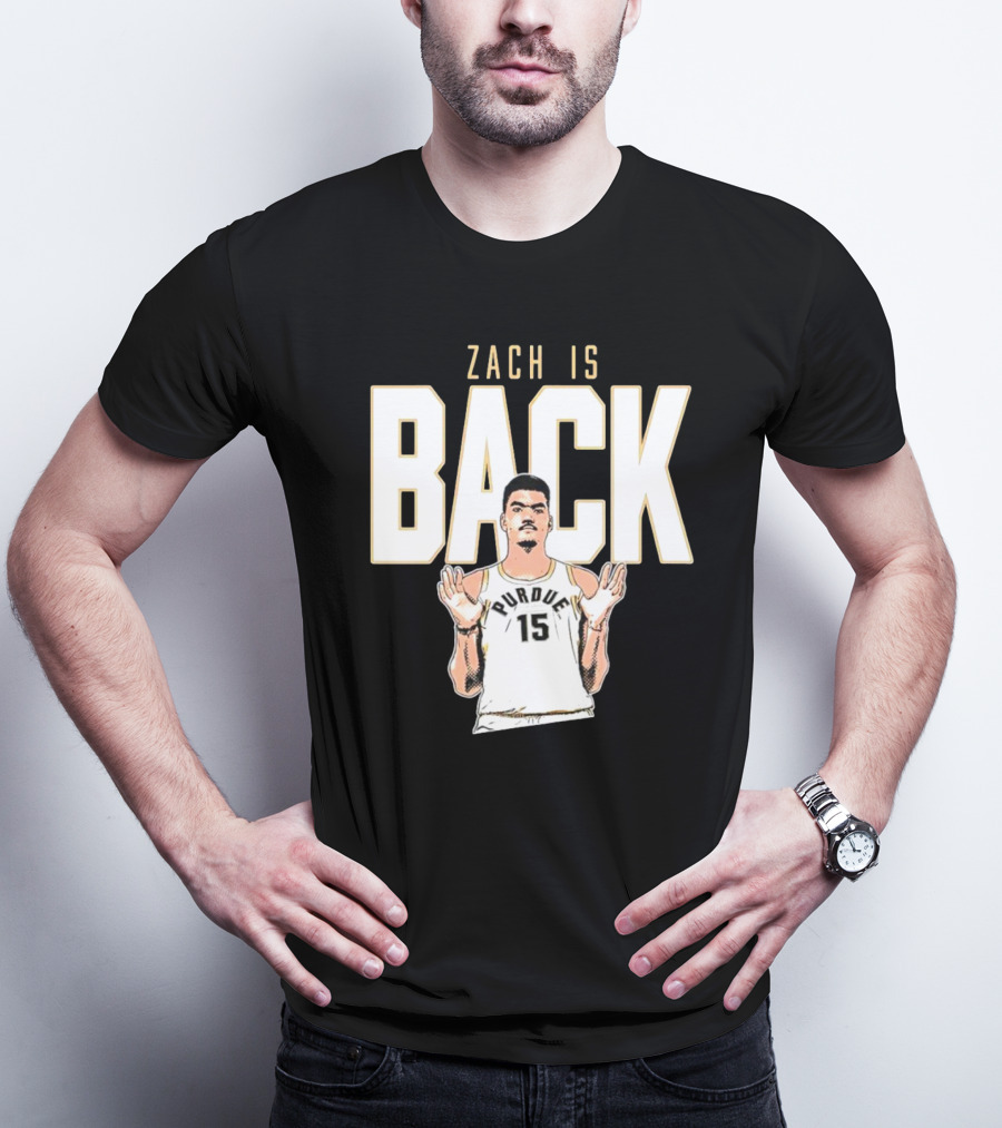 Zach Edey Purdue 15 Zach Is Back T-Shirt