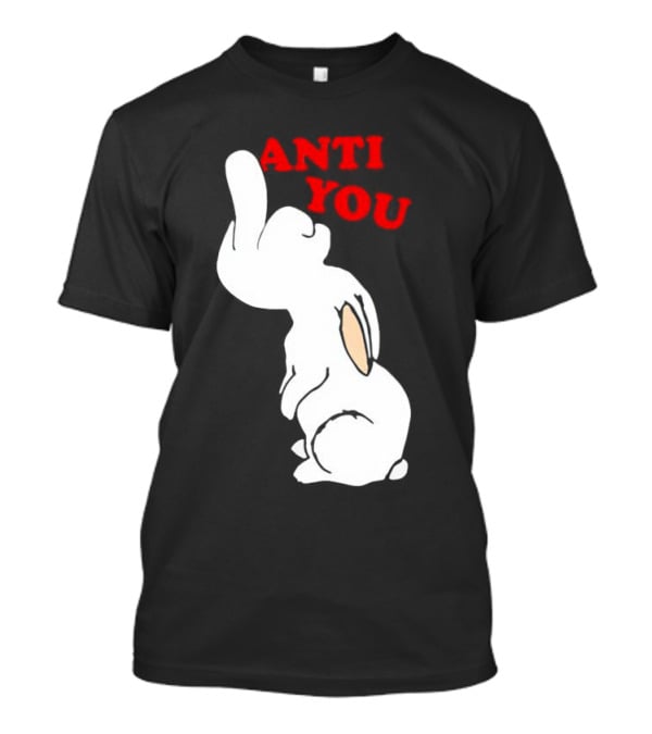 Bunny Anti You Middle Finger Gesture T-Shirt