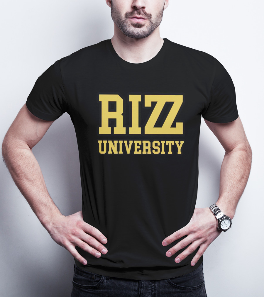 Rizz University Classic Collegiate Font T-Shirt