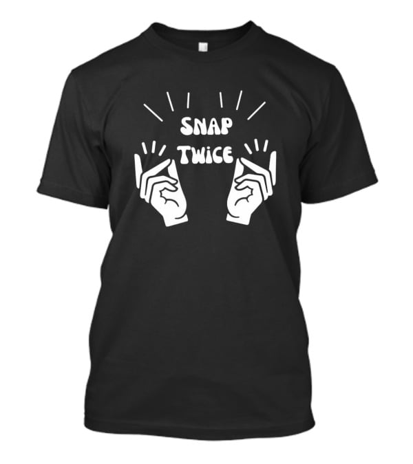Snap Twice Fingers Illustrative Gesture T-Shirt