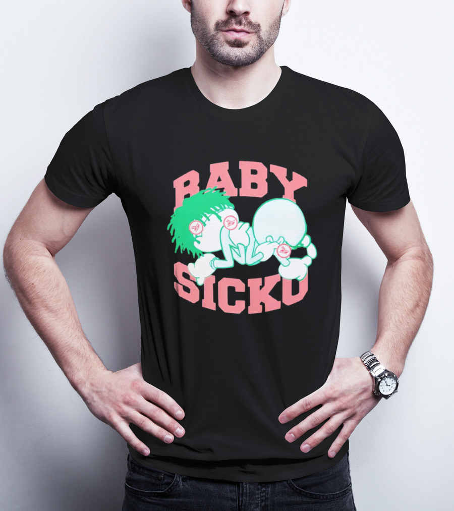 Baby Sicko Retro Cartoon Style Neon Elements T-Shirt