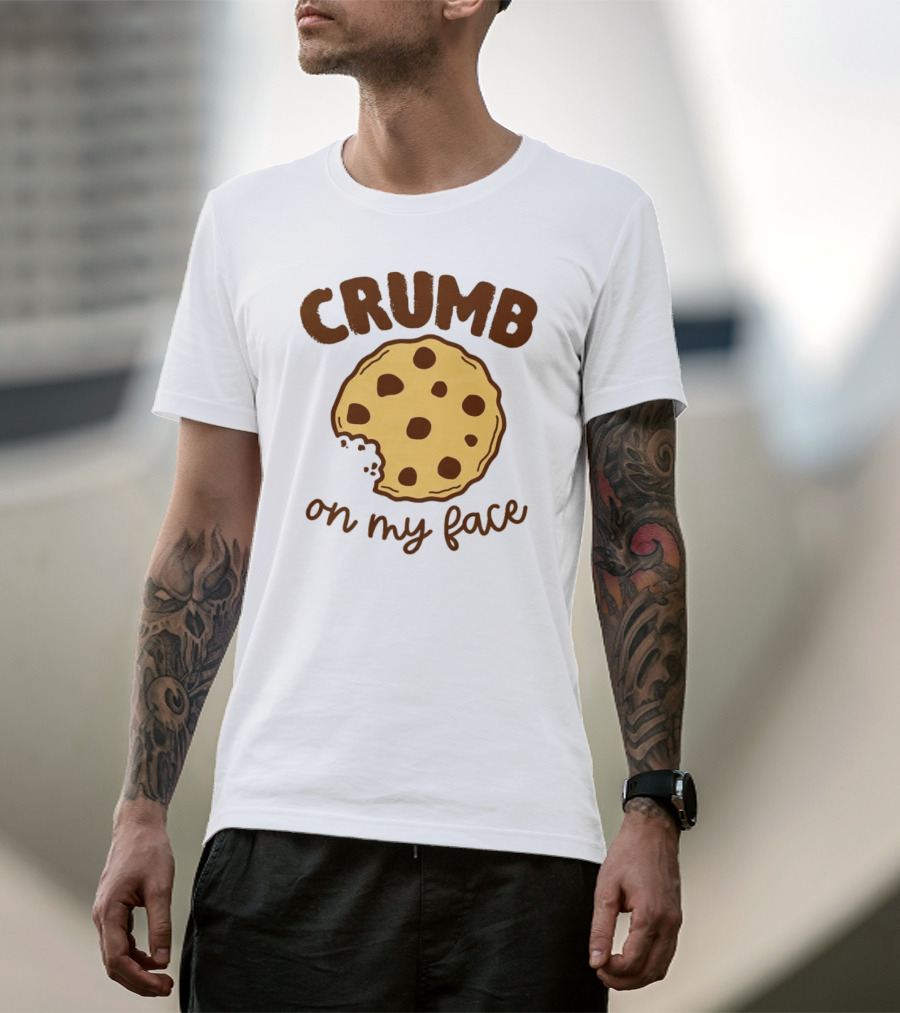 CRUMB Cookie On My Face Chocolate Chip Bite T-Shirt