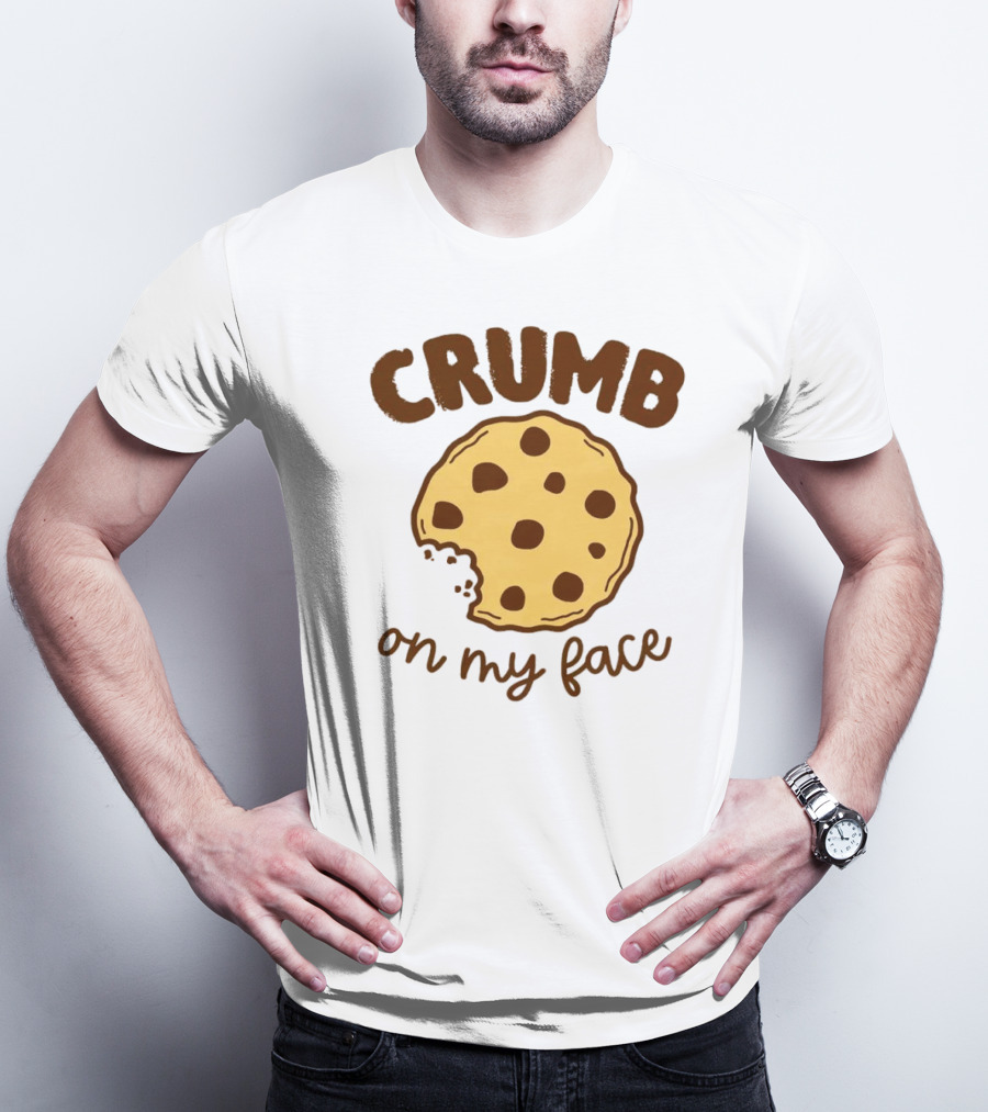 CRUMB Cookie On My Face Chocolate Chip Bite T-Shirt