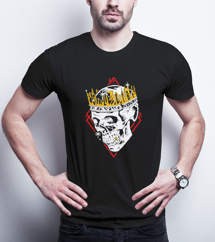 Jelly Roll Skull King Crown Red Diamond T-Shirt