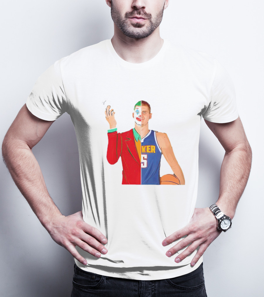 Nikola Jokic The Joker Dual Basketball Character T-Shirt