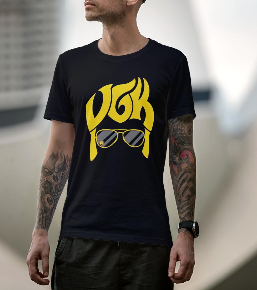 VGK Vegas Golden Knights Sunglasses Hair T-Shirt