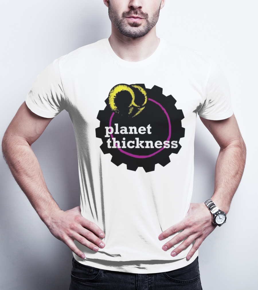 Planet Thickness Tennis Ball Circle Gear Emblem T-Shirt