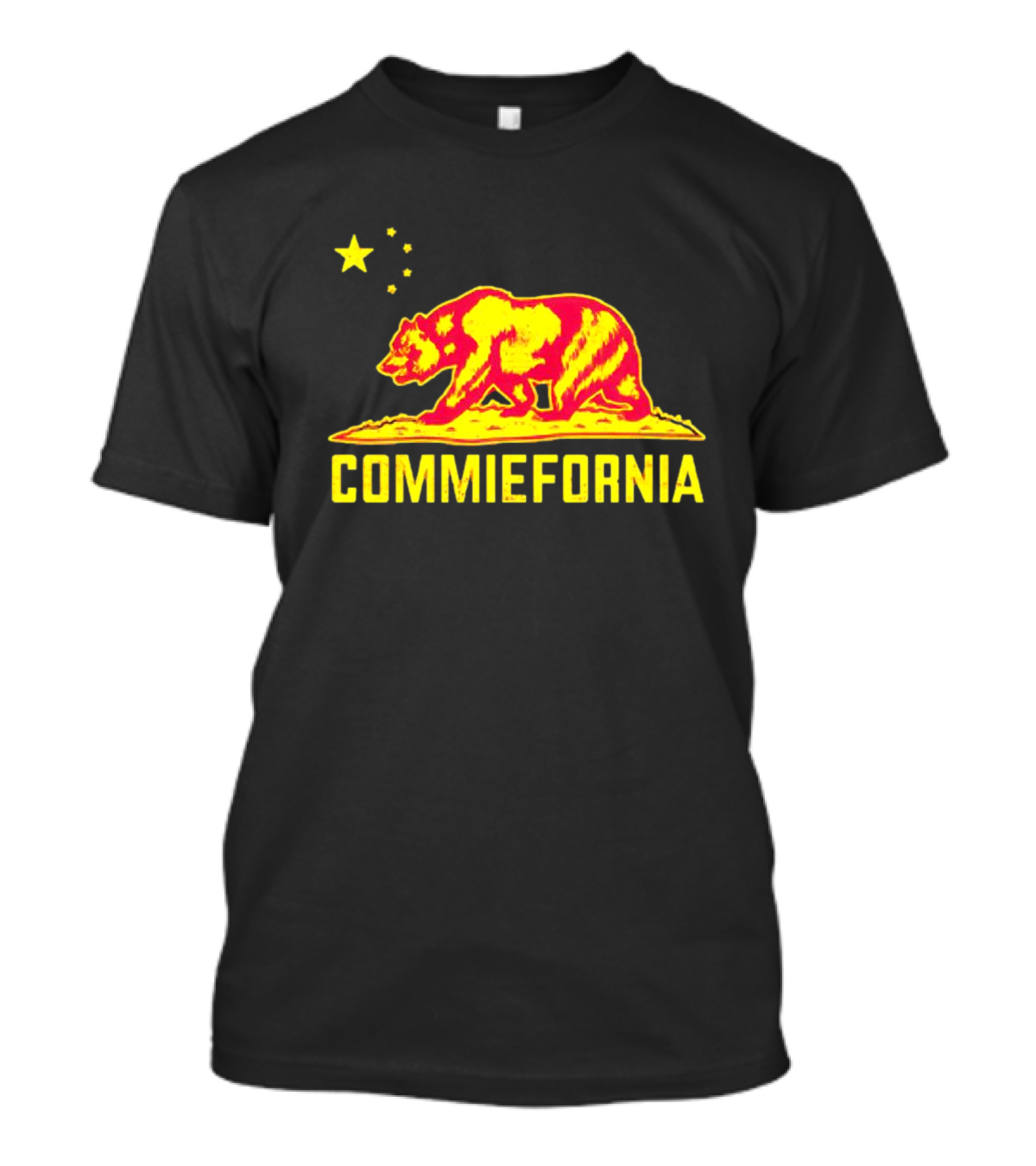 Commiefornia Red Bear Star California Republic T-Shirt