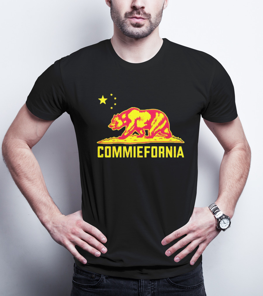 Commiefornia Red Bear Star California Republic T-Shirt