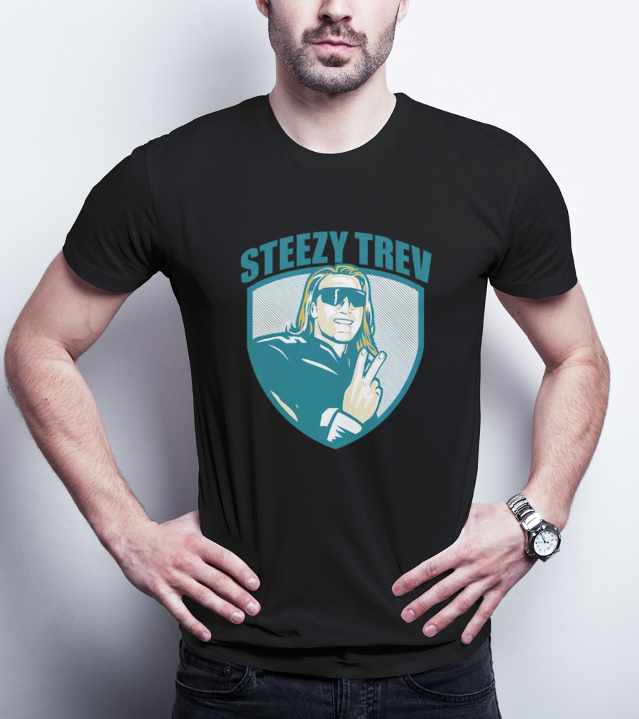 Jacksonville Steezy Trev Trevor Lawrence Peace Sign T-Shirt