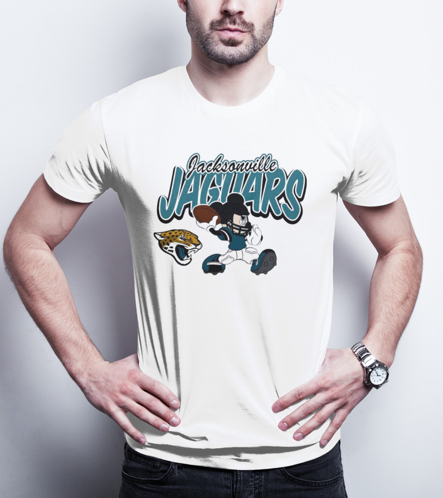 Jacksonville Jaguars Mickey Mouse Football Disney T-Shirt