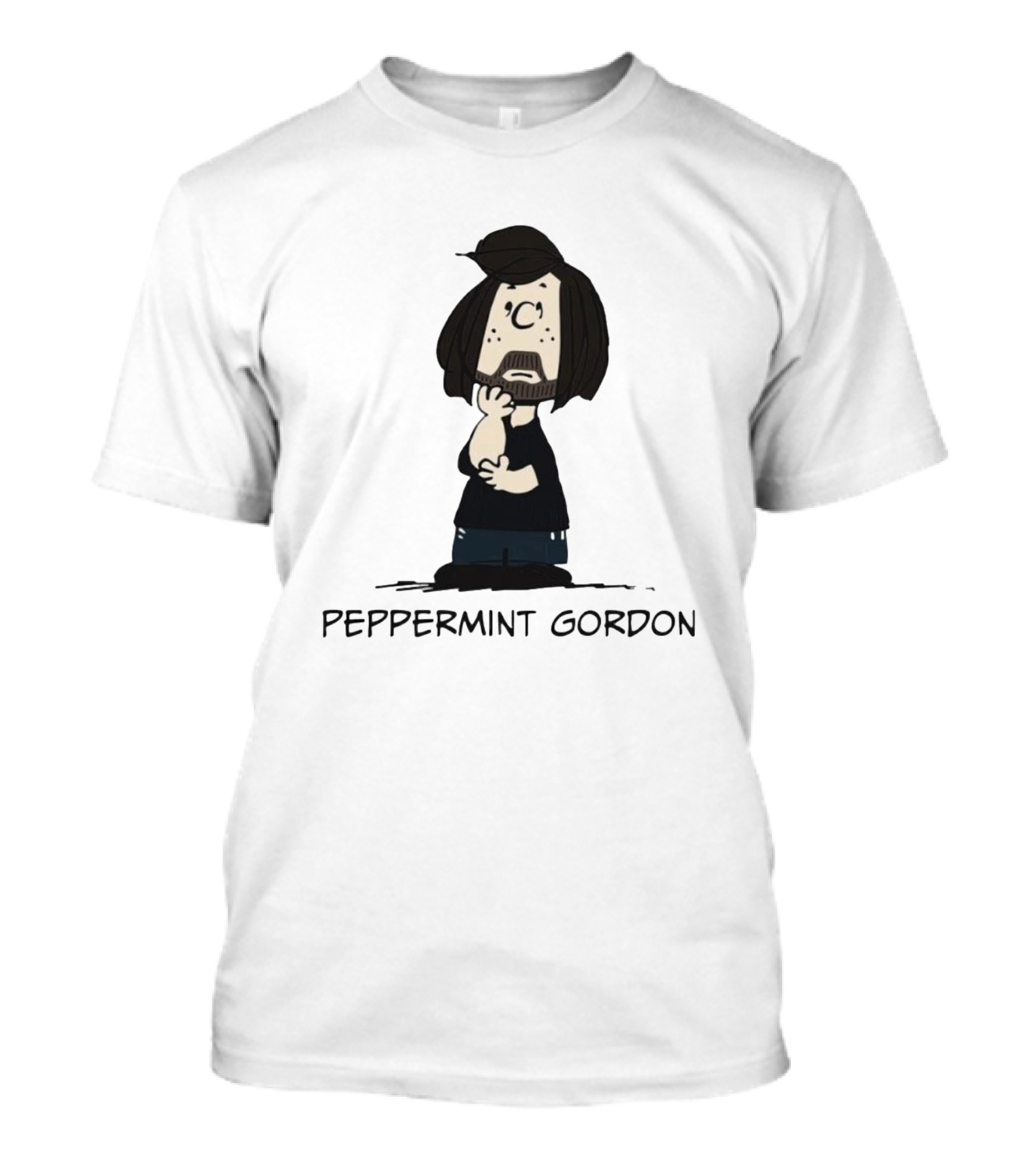 Peanuts Peppermint Gordon Charlie Brown Style Character T-Shirt