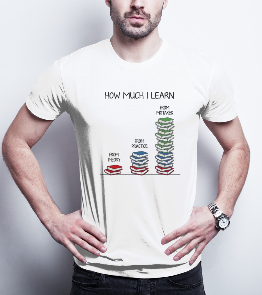 How Much I Learn From Theory Practice Mistakes T-Shirt