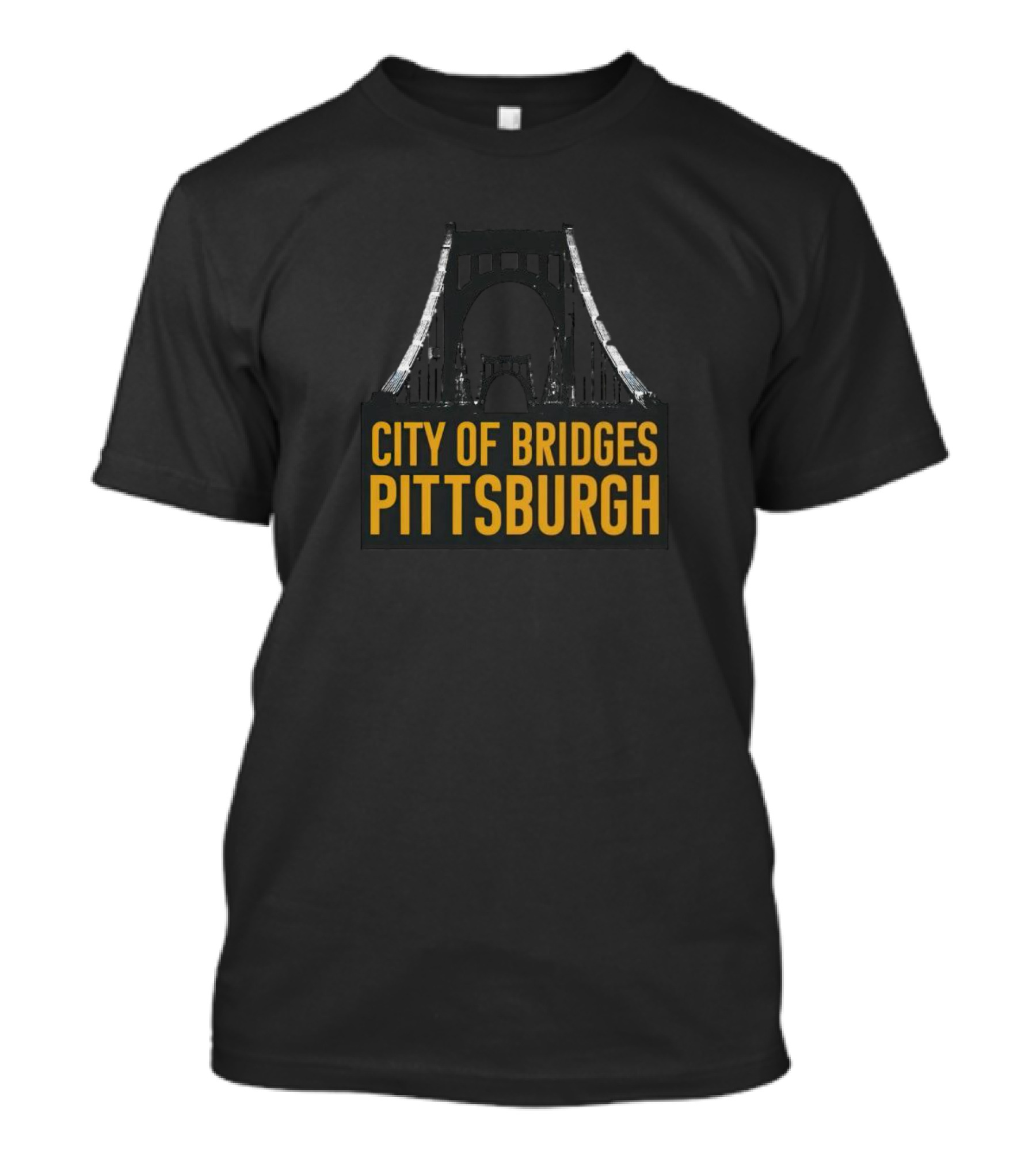 City Of Bridges Pittsburgh Steel Landmark T-Shirt