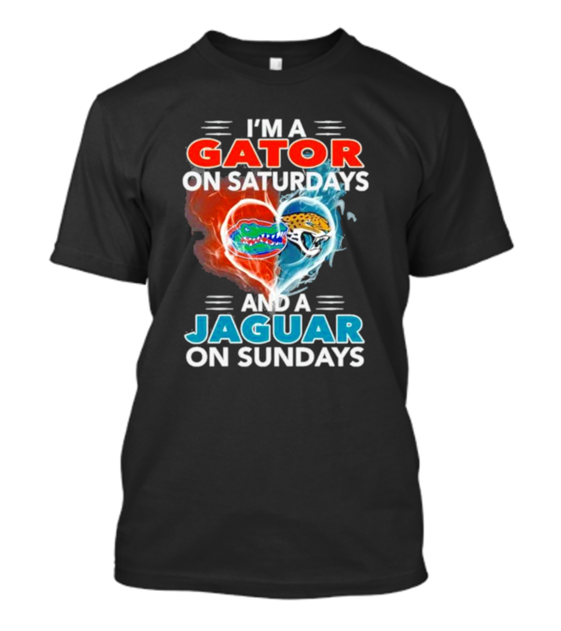 I’m A Gator On Saturdays And A Jaguar On Sundays Football Fans T-Shirt